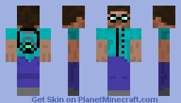 Nerdy minecraftian Minecraft Skin