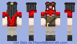 Nether Engineer Girl Black Minecraft Skin