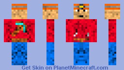 Miner mining Minecraft Skin