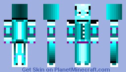 Steve in An Ice suit. Minecraft Skin