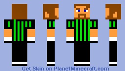 Neon Soccer Coach Minecraft Skin