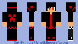 Black and Red Minecraft Skin