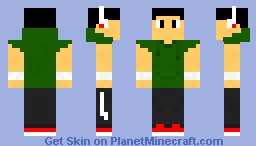 Green Gamer Skin Minecraft Skin