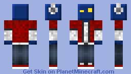 Niebieski Stworek/Robocik Minecraft Skin
