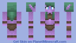 Night Elf Female Minecraft Skin