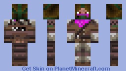Ninja with Pink Scarf Minecraft Skin