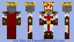 Knight! Red Robed Knight Minecraft Skin