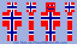 Norway Flag Minecraft Skin