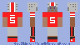 Ohio State Buckeyes Football Uniform Minecraft Skin