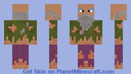 Old Wheelchair Man Minecraft Skin