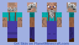 Old Steve Minecraft Skin