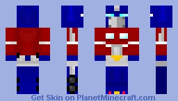 The all mighy of AutoBots OptimusPrime! Minecraft Skin
