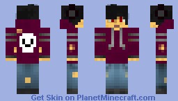 Skull Hoodie Minecraft Skin