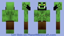 Orc With Beard and Fangs Minecraft Skin
