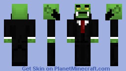 Orc With Beard And Fangs In A Suit Minecraft Skin