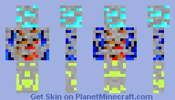 Ore Man Negative Minecraft Skin