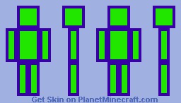 Outline Fill Purple Minecraft Skin
