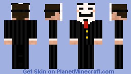 Anonymous (plus) Minecraft Skin