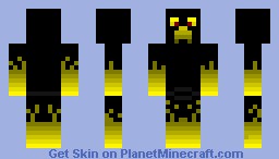 Fading Yellow Creeper Minecraft Skin