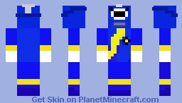 Blue Power Ranger Minecraft Skin