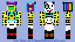 Rainbow Banda Pear (Panda/Bear) Minecraft Skin