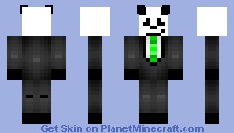 Pandas Fit In Tuxedos Minecraft Skin