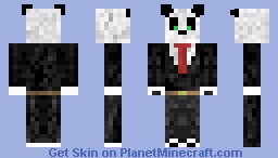 Serious Panda (Shaded) Minecraft Skin