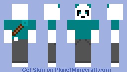Teal Panda Minecraft Skin