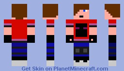 Parkour Runner with side parting Minecraft Skin