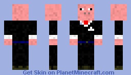 Pig in suit Minecraft Skin
