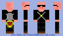 Pig Agent with a Jetpack! Minecraft Skin