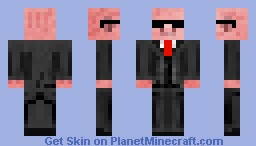 Pig ina suit Minecraft Skin