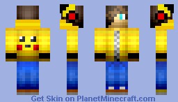 Pika Boy Shaded Minecraft Skin