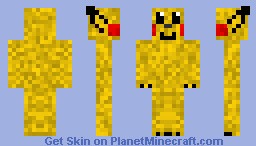 Pikachu Texture Minecraft Skin