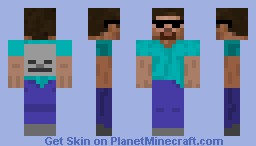 Cool Steve (Skeleton) Minecraft Skin