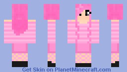 Cute Pink Girl Minecraft Skin