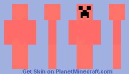 Pink Creeper Minecraft Skin