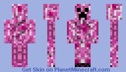 Pink creeper Minecraft Skin