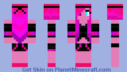 Pink Fire Minecraft Skin