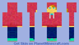 Nice Pink Hoodie Minecraft Skin