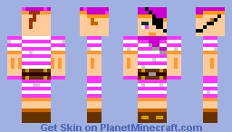 Pink Pirate Minecraft Skin
