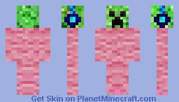 Pink Creeper Minecraft Skin