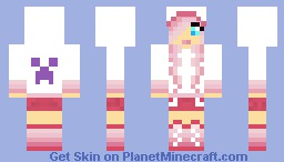 ~Kawaii ( Cute ) Pink Girl~ Minecraft Skin