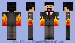 Suit up and flame up Minecraft Skin