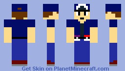 Pokemon Trainer Blue Minecraft Skin