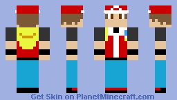 Pokemon Trainer Boy Minecraft Skin