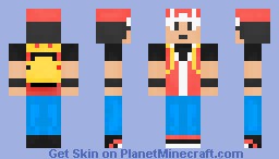 Pokemon Trainer Red (FireRed and LeafGreen) Minecraft Skin