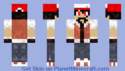 Pokemon Trainer Red Minecraft Skin