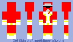 Red Ranger Skin Minecraft Skin