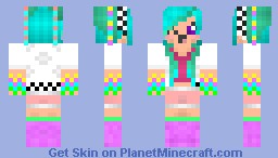 Pretty Rave Girl Minecraft Skin